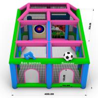 China Inflatable Sports Game Throwing Targets Dartboard Target Game Inflatable Bubble Football Events Goal Court for sale