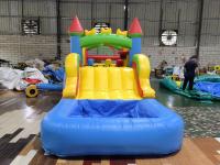 China Outdoor Backyard Lawn Party Game Wet Dry Inflatable Bounce House Combo Obstacle Course with Slide Pool Ball Pit for sale