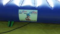 China Factory Wholesale Commercial Outdoor Sport Game Adults Inflatable Sticky Wall Game Inflatable Jumping Bouncy Castle for sale