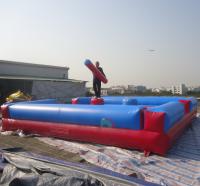 China High Quality PVC Inflatable Jousting Arena Children's Gladiator Fighting Court with Sticks Includes Blower-for Trampoline Parks for sale