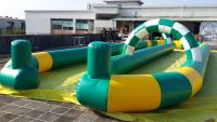 China Outdoor Inflatable Go Kart Race Track Attractive Inflatable Race Track for Bumper Cars for sale