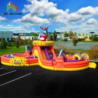 China Outdoor Tractor Run Inflatable Obstacle Course Tractor Equipment Run Inflatable Obstacle Course for sale