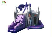China Customized Purple Dragon Inflatable Jumping Castle With Slide For Kids for sale