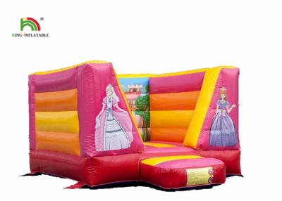 China 0.55mm PVC Inflatable Princess Bounce Castle With Blower For Child 85kg Weight for sale