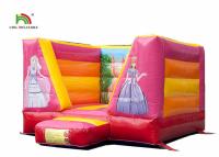 China 0.55mm PVC Inflatable Princess Bounce Castle With Blower For Child 85kg Weight for sale
