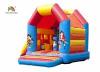 China Outdoor Pirate Cartoon Printing Inflatable Jumper Castle With Roof Quadruple Stitching for sale