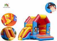 China Outdoor Pirate Cartoon Printing Inflatable Jumper Castle With Roof Quadruple Stitching for sale