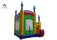 China Outdoor 0.55mm PVC Tarpaulin Inflatable Jumping Castle With Slide For Rent for sale