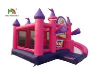China 6m Inflatable Jumping Castle Large Multiplay Bouncy With Curve Slide for sale