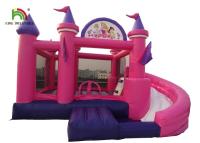 China 6m Inflatable Jumping Castle Large Multiplay Bouncy With Curve Slide for sale