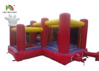 China Red Softplay Mickey Cartoon Inflatable Jumper Castle Bouncer With Ocean Ball for sale