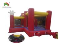 China Red Softplay Mickey Cartoon Inflatable Jumper Castle Bouncer With Ocean Ball for sale