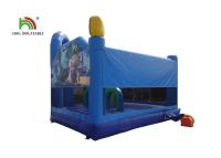 China Blue Realistic Monsters University Printing Inflatable Jumping Castle With Arch for sale