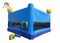 China Blue Realistic Monsters University Printing Inflatable Jumping Castle With Arch for sale