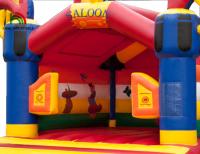 China Giant Kids Inflatable Jumping Castle With Door And Eagle 6.6 x 5.0 m for sale