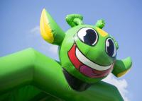 China Green Commercial 2.1 Ft Astronaut Childrens Bouncy Castle / Inflatable Kids Jumping Castle for sale