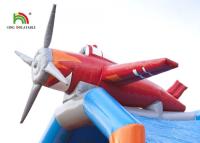 China Red Plane Inflatable Jumping Castle With Bouncer Fire Retardant Plato 0.55mm Pvc Tarpaulin for sale