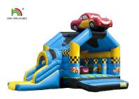 China 5.2 x 6.9m Custom Made Inflatable Bounce House / Jumping Castle With Slide for sale