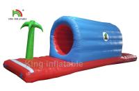 China 50 x 35m Red Amusement Inflatable Water Parks With 2 Years Warranty for sale