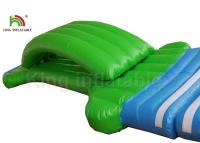 China 0.9mm Plato PVC 45 * 43m Inflatable Water Park Aqua Park With Guard Tower For Adults for sale