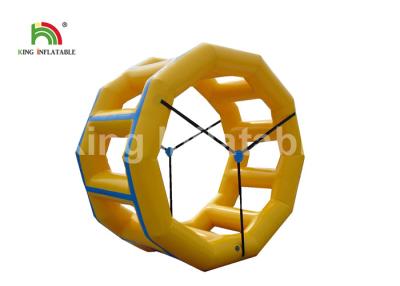 China PVC Airtight Yellow 3m Dia Inflatable Water Roller / Customized Toy For Water Park for sale