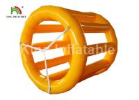 China PVC Airtight Yellow 3m Dia Inflatable Water Roller / Customized Toy For Water Park for sale