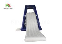 China 3.7 * 3.7 * 4.8m Water Parks / Outdoor Sports Blue Blow Up Tower Water Toy With Slide for sale