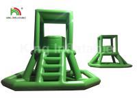 China Green 16.41 FT Inflatable Water Toy PVC Climbing Lifeguard Tower With Ladder for sale