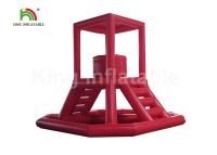 China Waterproof 5 x 5 x 4.5m Lifeguard Tower Hand Painting Blow Up PVC Tarpaulin Water Toy for sale