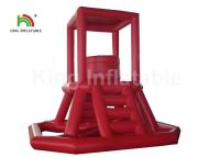 China Waterproof 5 x 5 x 4.5m Lifeguard Tower Hand Painting Blow Up PVC Tarpaulin Water Toy for sale