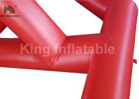 China Waterproof 5 x 5 x 4.5m Lifeguard Tower Hand Painting Blow Up PVC Tarpaulin Water Toy for sale