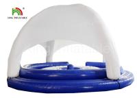 China Customized 8 * 5m Waterproof Inflatable Water Toys With Tent Cover CE SGS EN71 for sale