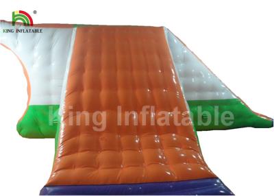 China Customized 9 * 7.5 m Inflatable Diving Tower With Slide Water Toy For Water Park for sale