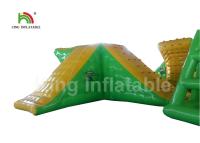 China Customized 9 * 7.5 m Inflatable Diving Tower With Slide Water Toy For Water Park for sale