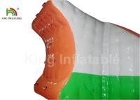 China Customized 9 * 7.5 m Inflatable Diving Tower With Slide Water Toy For Water Park for sale