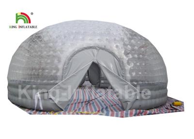 China Airtight Combo Color Clear Inflatable Bubble Tent 8m Diameter For Outdoor for sale