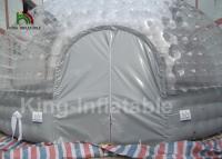 China Airtight Combo Color Clear Inflatable Bubble Tent 8m Diameter For Outdoor for sale