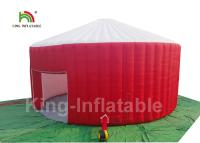 China Plato 210D Oxford Fabric Red Inflatable Yurt Dome Tent / Blow Up Event Tent for sale