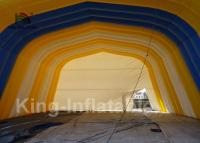 China Customized Outdoor 32.81ft Inflatable Event Tent With Yellow Arch Shaped for sale