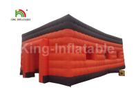 China 10 * 10m Large Size Red Black Inflatable Event Tent Fire Retardant And Waterproof for sale