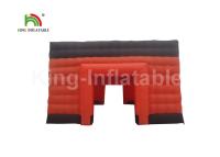 China 10 * 10m Large Size Red Black Inflatable Event Tent Fire Retardant And Waterproof for sale