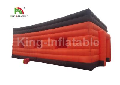 China 10 * 10m Large Size Red Black Inflatable Event Tent Fire Retardant And Waterproof for sale
