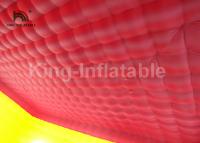 China 10 * 10m Large Size Red Black Inflatable Event Tent Fire Retardant And Waterproof for sale