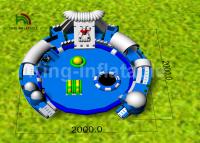 China Custom Polar Bear White Giant Inflatable land Water Park Durable Odourless for sale