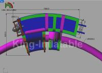 China Commercial 3 In 1 Inflatable land Water Parks With Swimming Pool Slide For Party for sale
