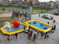 China Outdoor PVC Above Ground Inflatable Swimming Pools for Amusement Water Park for sale