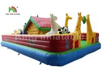 China Inflatable Animals Zoo Castle Jumping Bounce House For Family Entertainment for sale