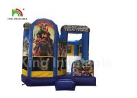 China Durable 0.45mm PVC Inflatable Slider Jumping Castle / Childrens Bouncy Castle for sale