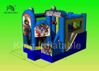 China Durable 0.45mm PVC Inflatable Slider Jumping Castle / Childrens Bouncy Castle for sale