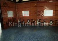 China Outdoor Pub Cabin 8 X 6m Airtight Inflatable Event Tent With Digital Printing for sale